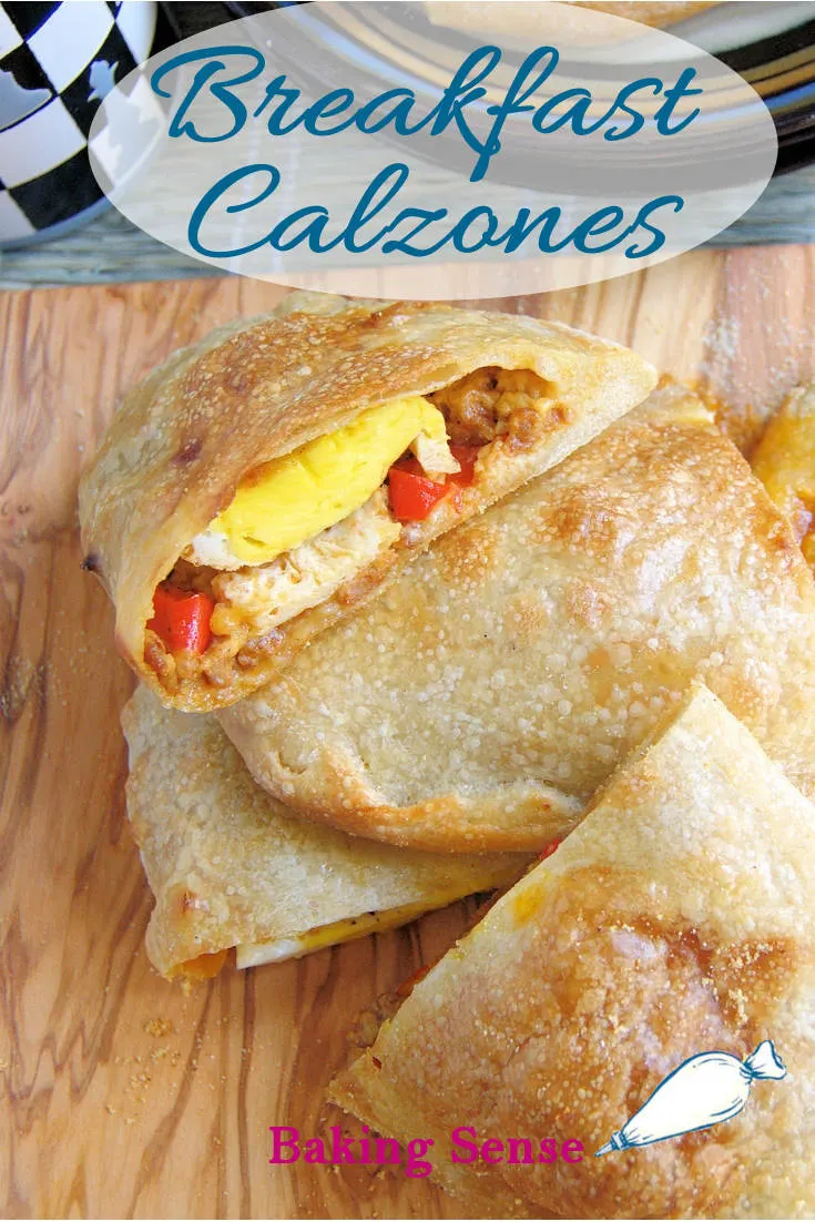 Breakfast Calzones with Chorizo and Fried Eggs - Baking Sense®