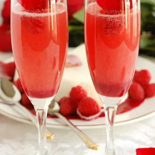 Raspberry Rose Bellinis - Baking Sense®