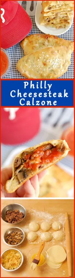 Philly Cheesesteak Calzone - #SundaySupper - Baking Sense®