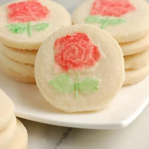 Rose Shortbread Cookies - Baking Sense®