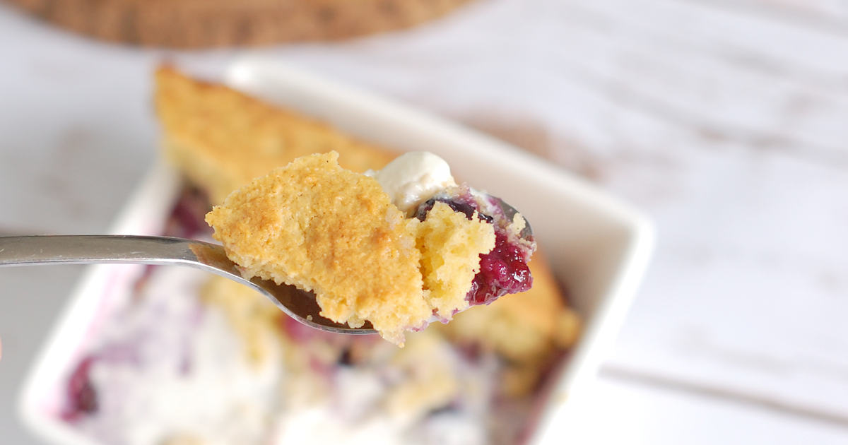 Blueberry Cornbread Cobbler - Baking Sense®