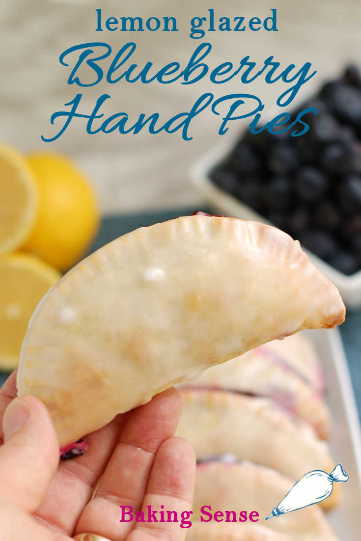 Glazed Blueberry Hand Pies - Baking Sense®