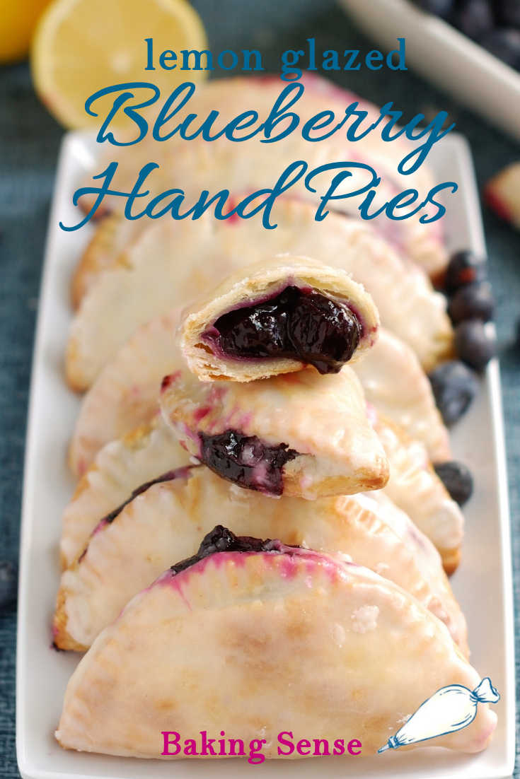 Glazed Blueberry Hand Pies - Baking Sense®