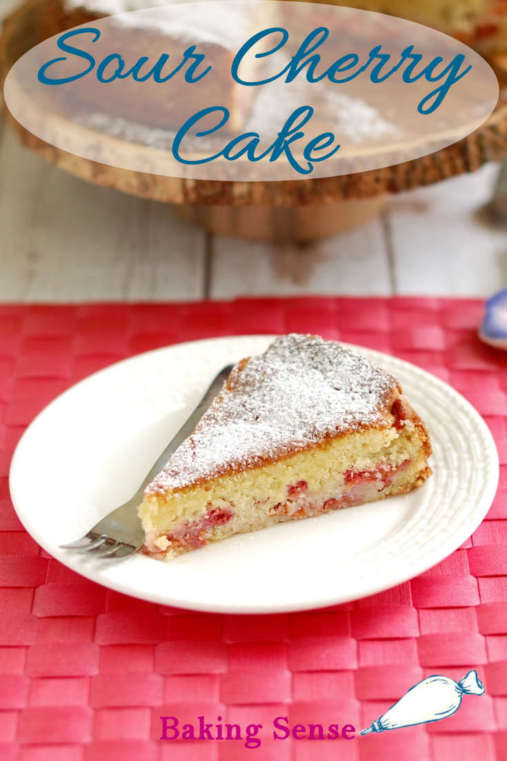 Rustic Sour Cherry Cake - Baking Sense®