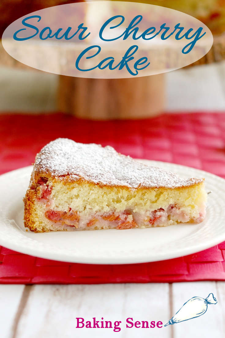 Rustic Sour Cherry Cake - Baking Sense®