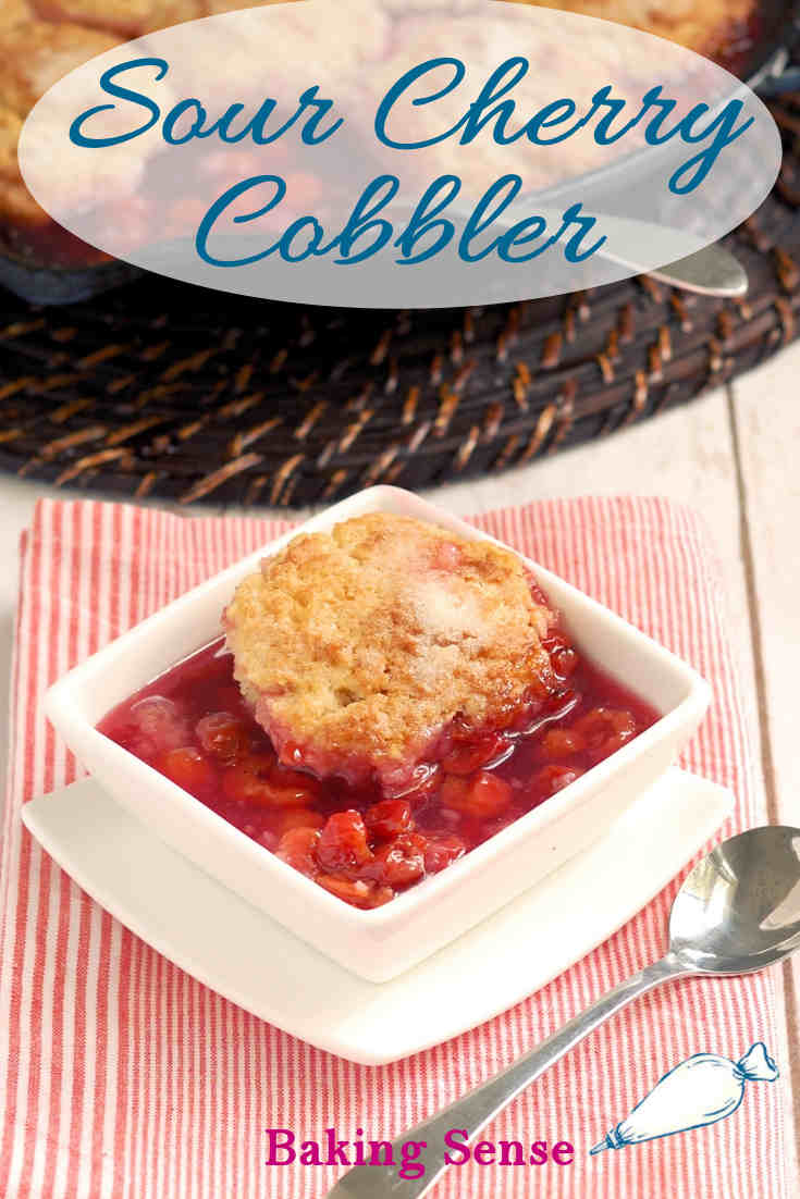 Sour Cherry Cobbler - Baking Sense®