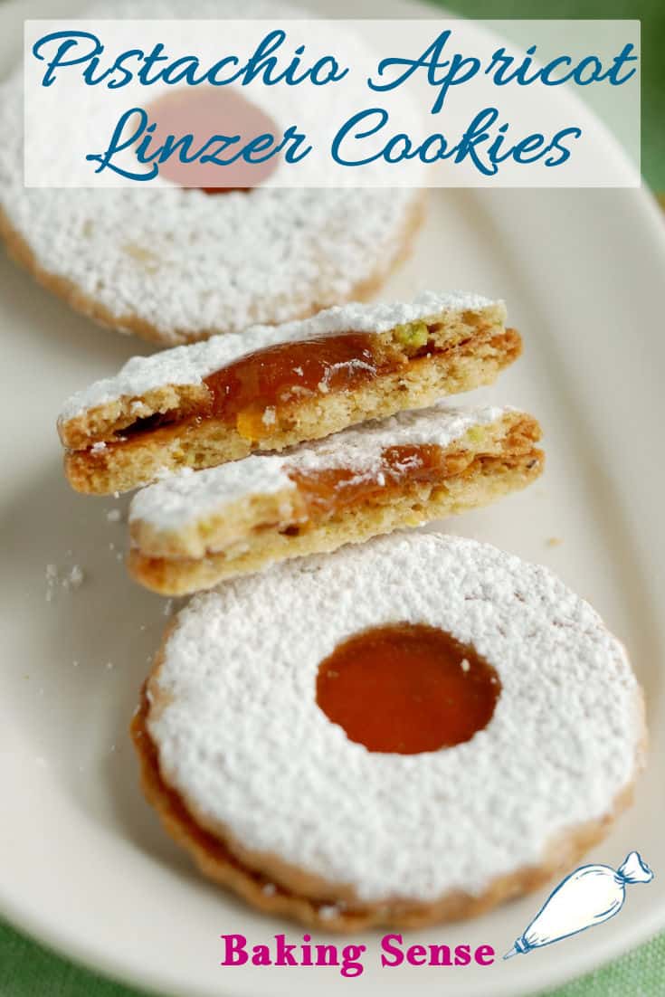 Pistachio Apricot Linzer Cookies - Baking Sense®