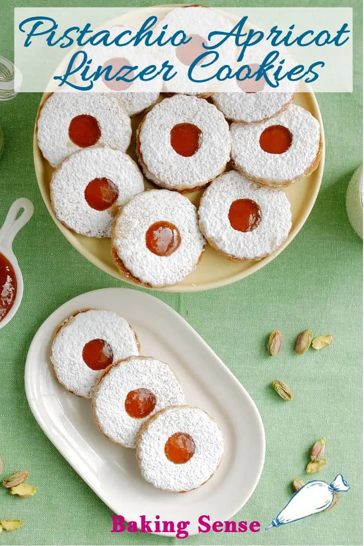 Pistachio Apricot Linzer Cookies - Baking Sense®