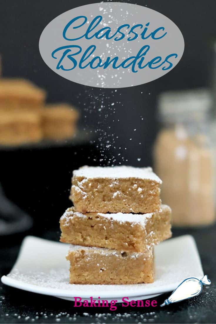 Classic Blondies with a Crackly Crust - Baking Sense®