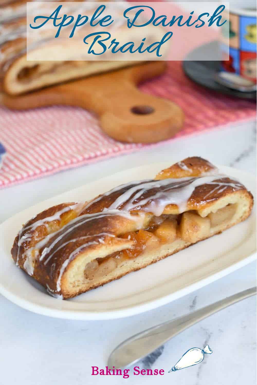 Glazed Apple Danish Braid - Baking Sense®