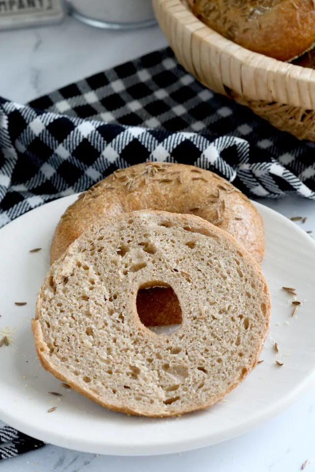 Sourdough Rye Bagels with Caraway Seeds - Baking Sense®