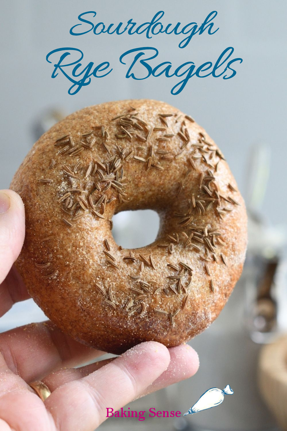 Sourdough Rye Bagels with Caraway Seeds - Baking Sense®