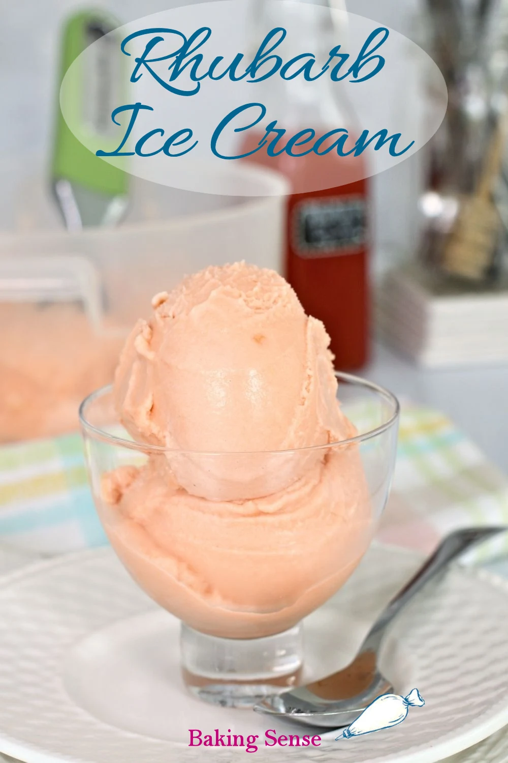Rhubarb Ice Cream - Baking Sense®