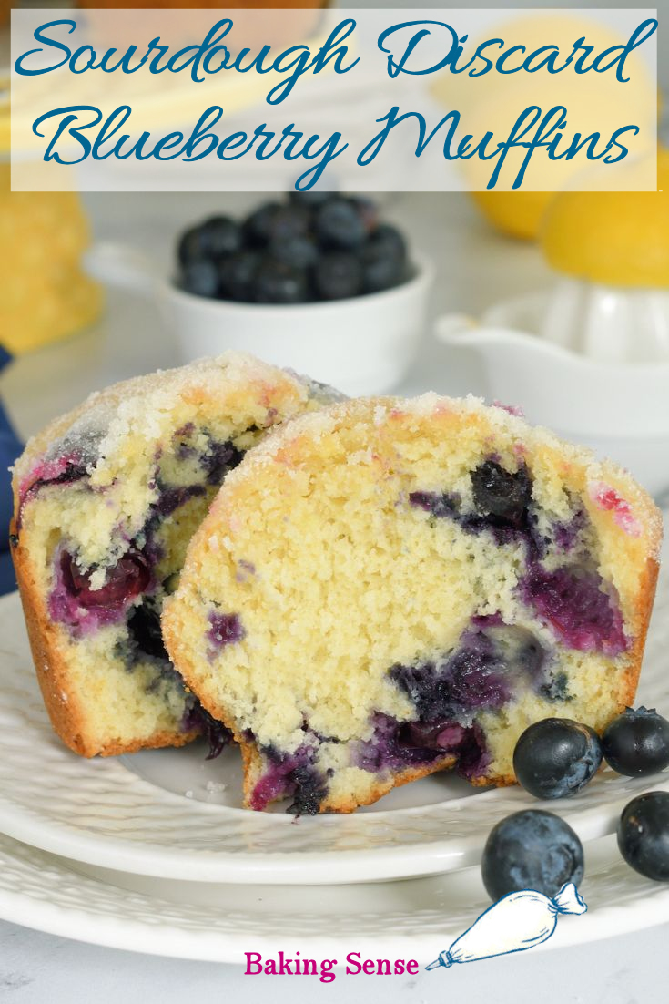 Luscious Sourdough Blueberry Muffins - Baking Sense®