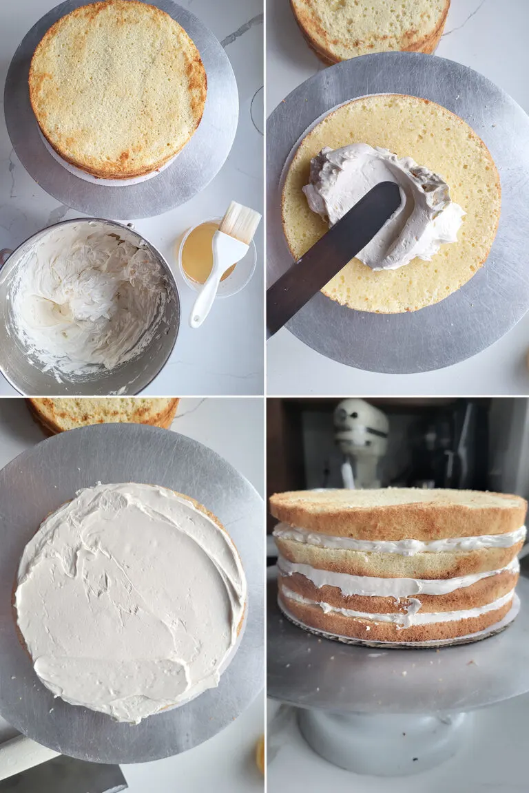how to assemble a layer cake - Baking Sense®