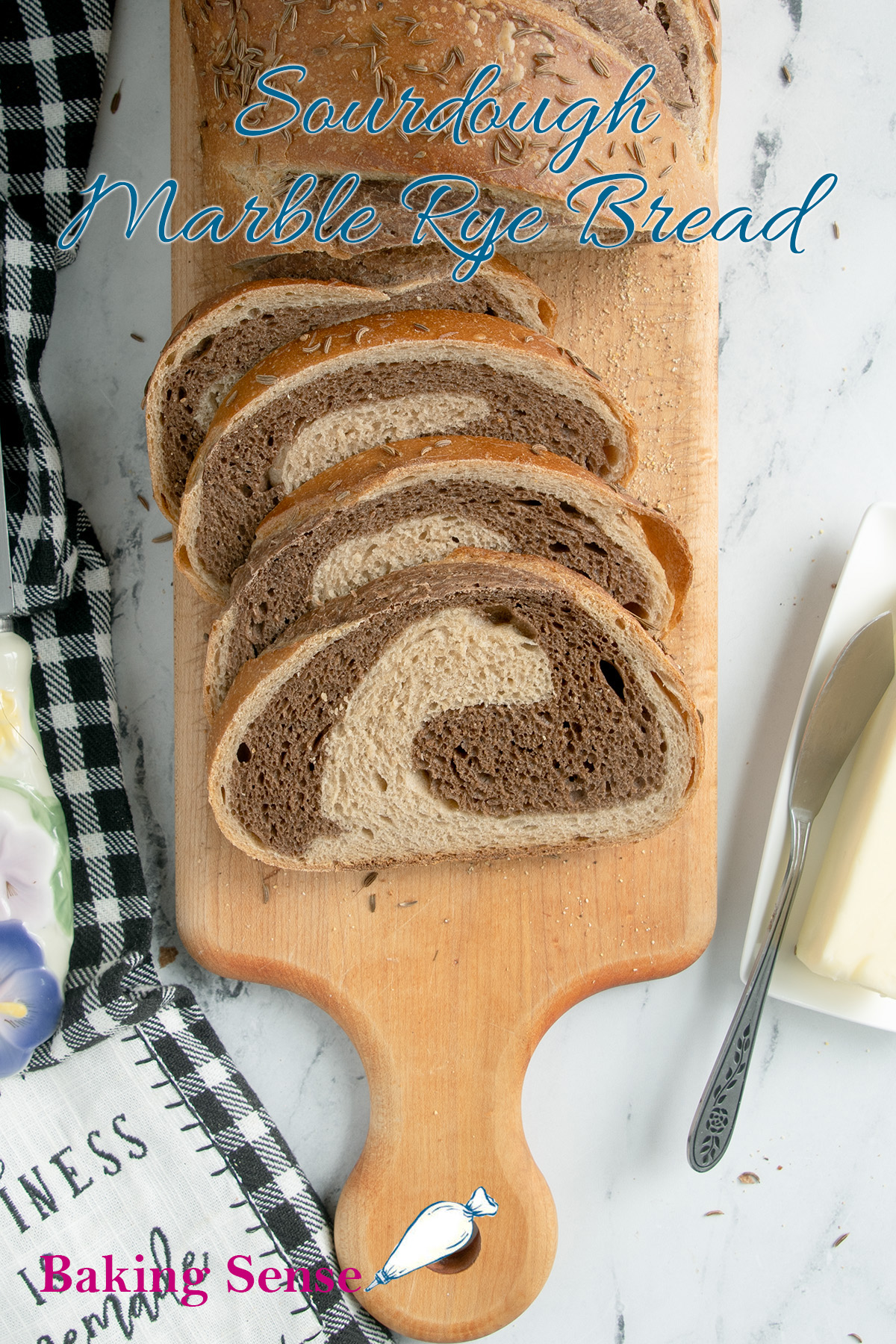 Sourdough Marble Rye Bread - Baking Sense®