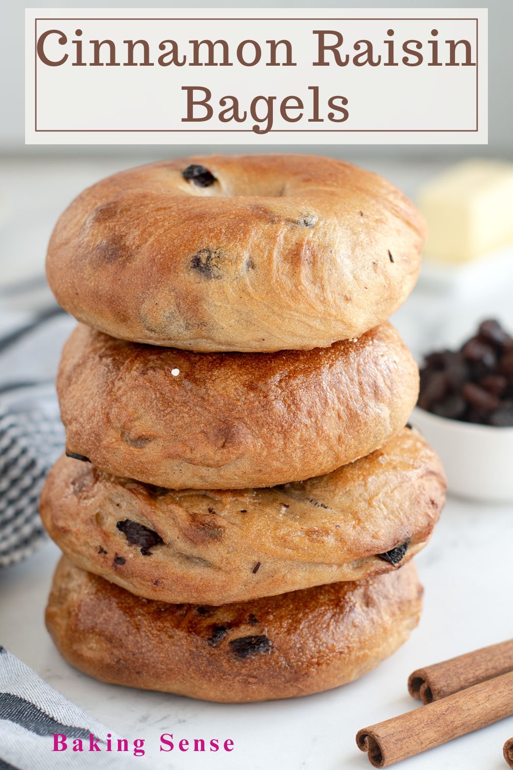 Cinnamon Raisin Bagels - Baking Sense®